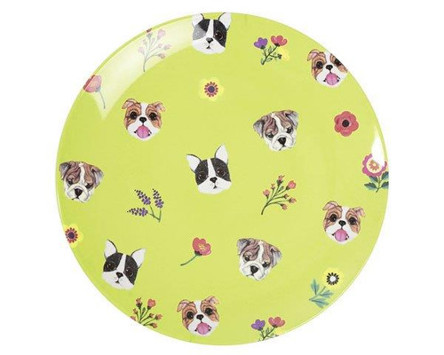 Small Melamine plate Dogs