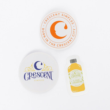 Crescent Simples Sticker Pack