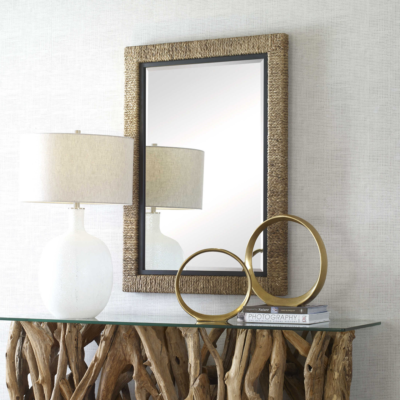 Island Braided Seagrass Rectangle Mirror - Instant Coastal Vibes ...