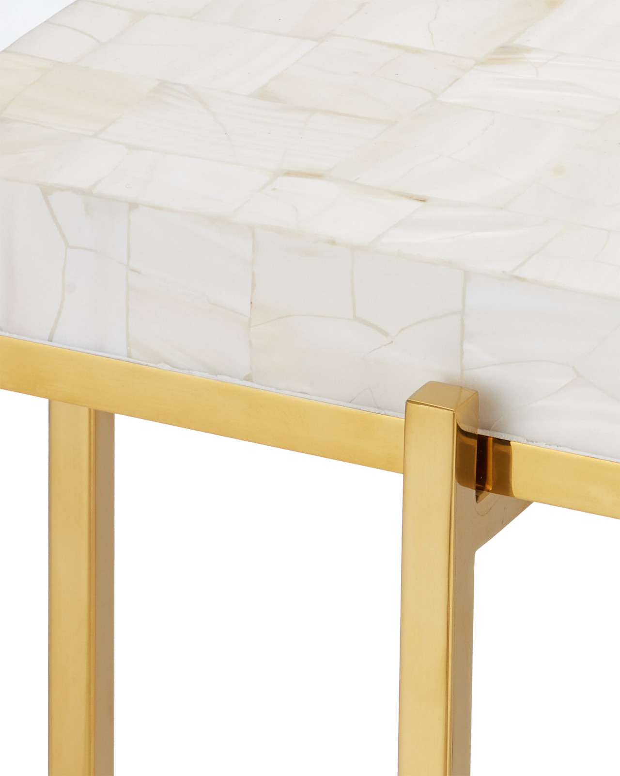 Casey Key Mother of Pearl Accent Table | Caron's Beach House