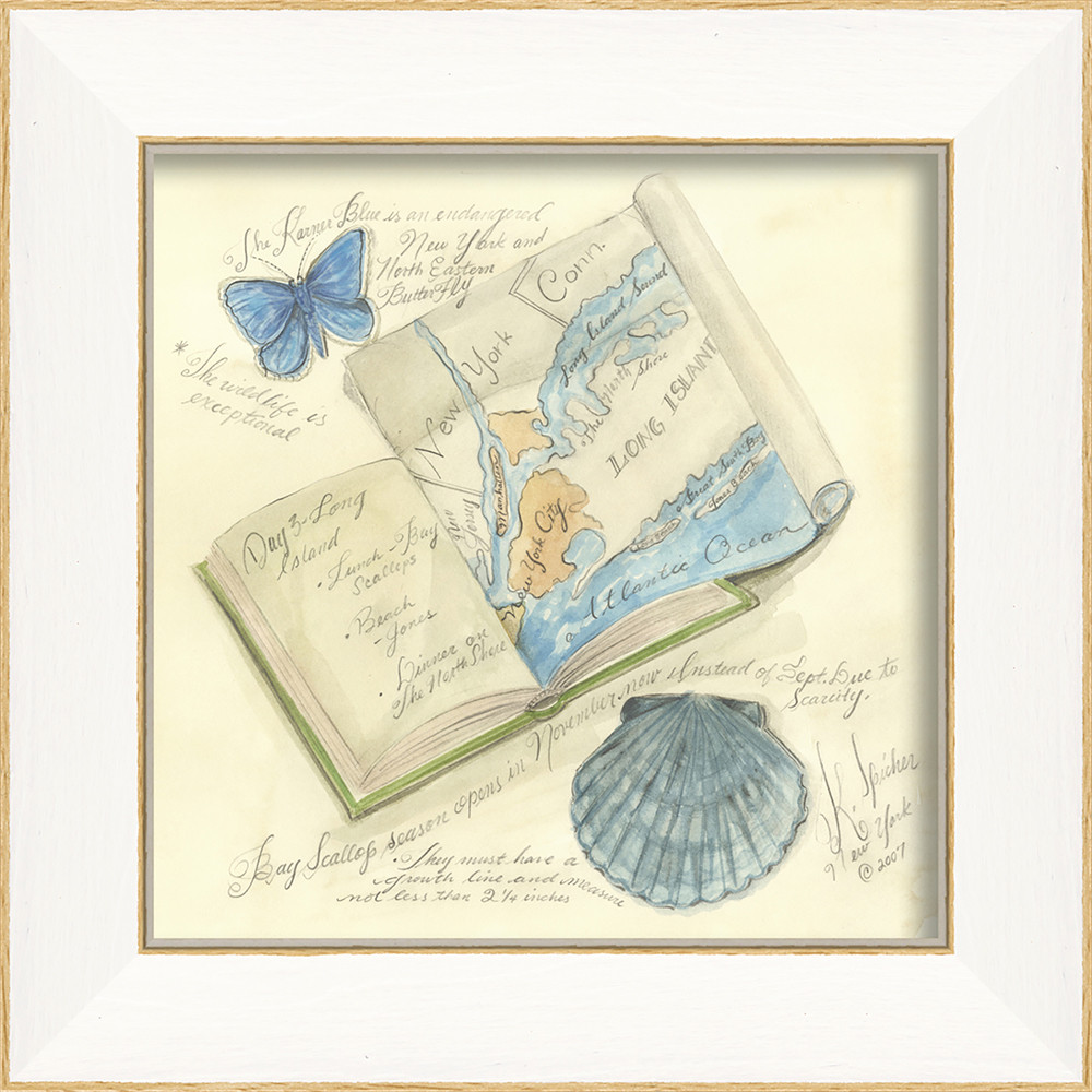 New York Long Island Scallop Shell Art from Kolene Spicher | Caron's ...