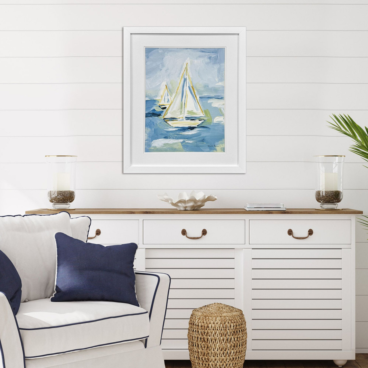 Setting Sail II Nautical Framed Art | Caron's Beach House