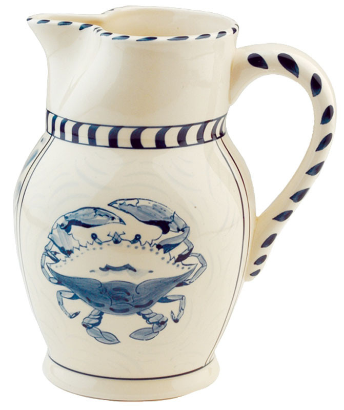 Blue Crab Bay Large 48 oz. Pitcher | Caron's Beach House