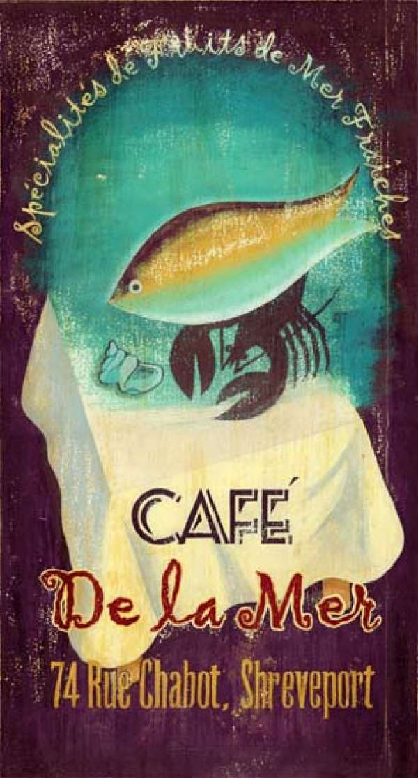 Coastal Cafe Custom Art Sign - Personalize for Your Kitchen or Bar