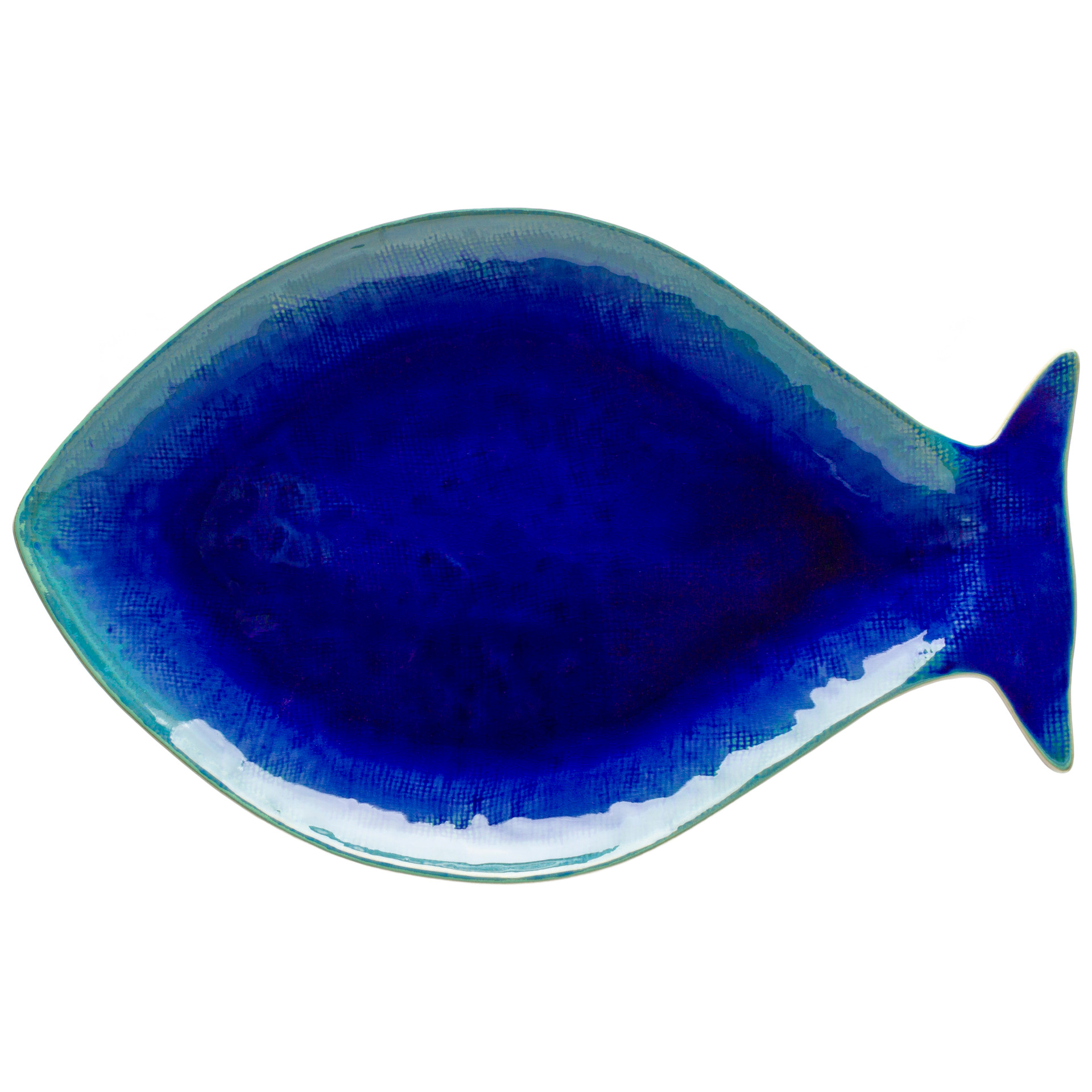 Polished Trout Oblong Platter | Caron's Beach House