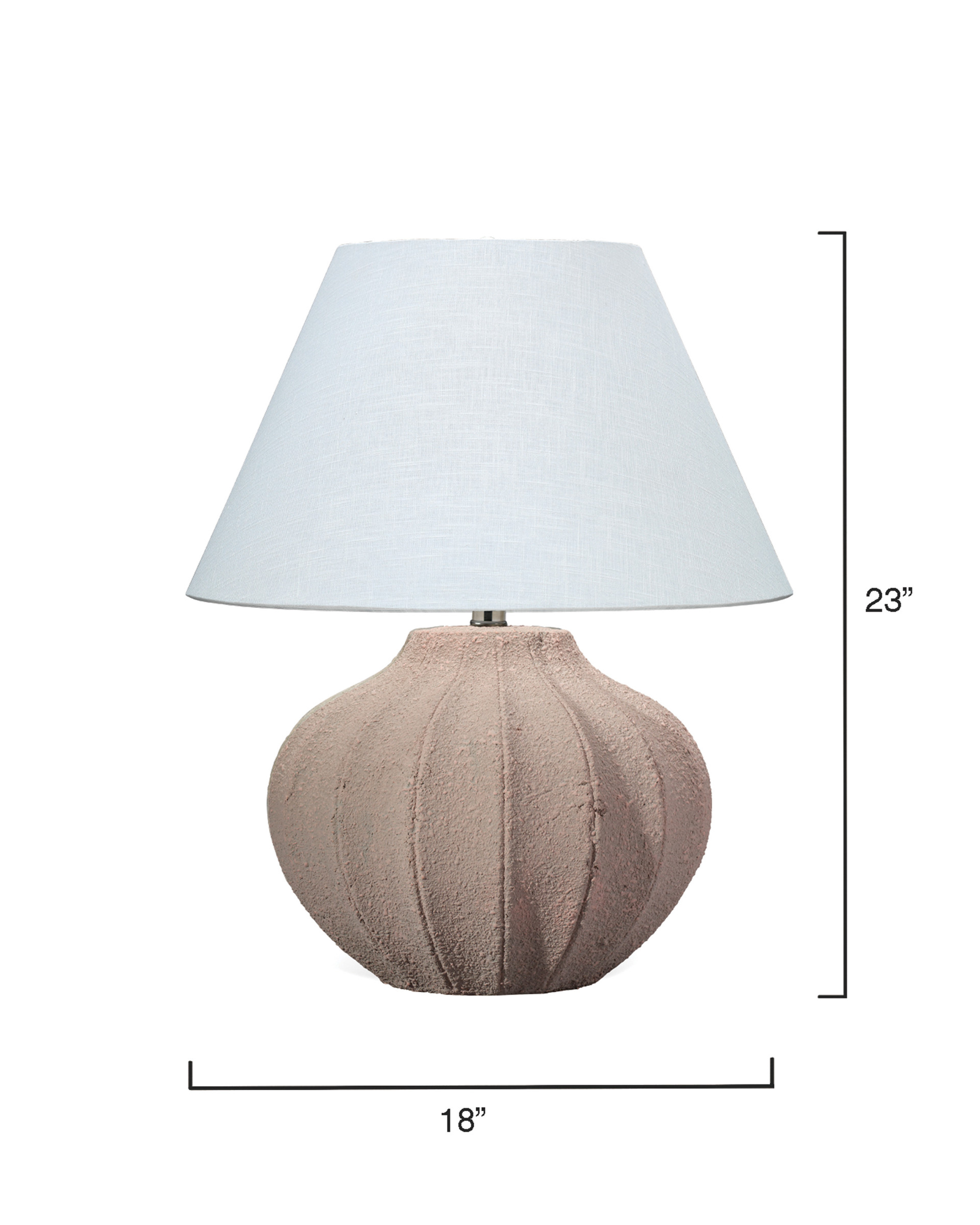 Clamshell Table Lamp in Sand Ceramic | Caron's Beach House