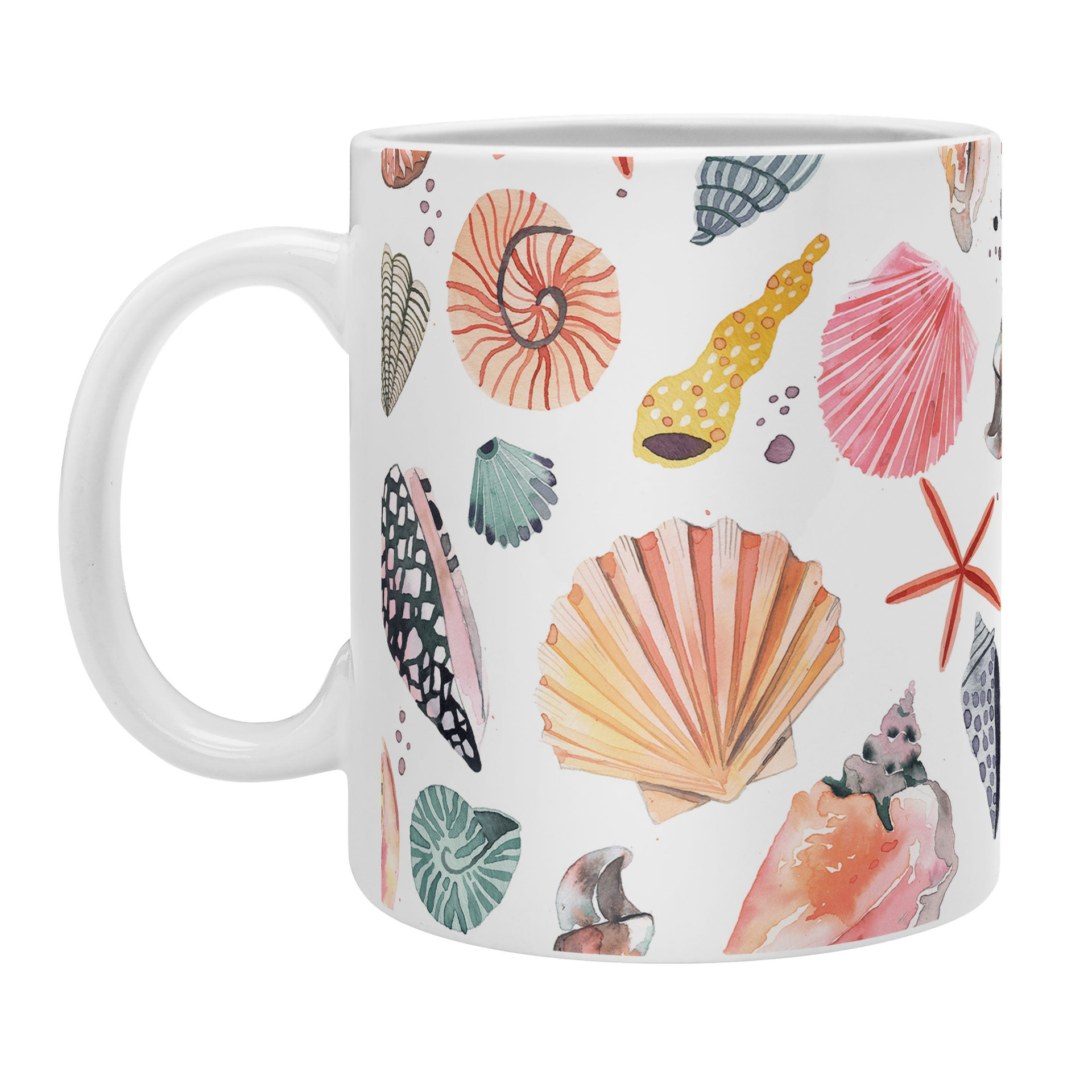 Moroccan Sea Shell II Coffee Cups | Caron's Beach House