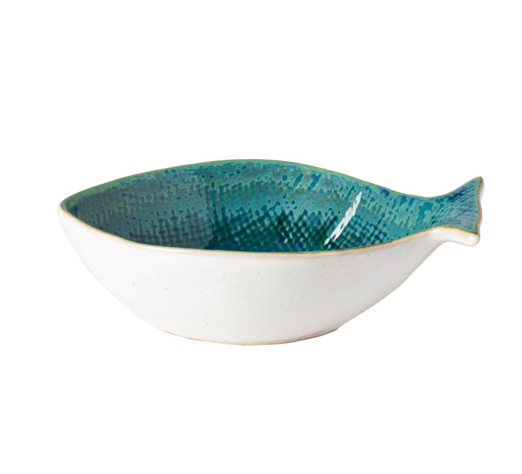 Cavala Small Fish Shaped Plate | Caron's Beach House
