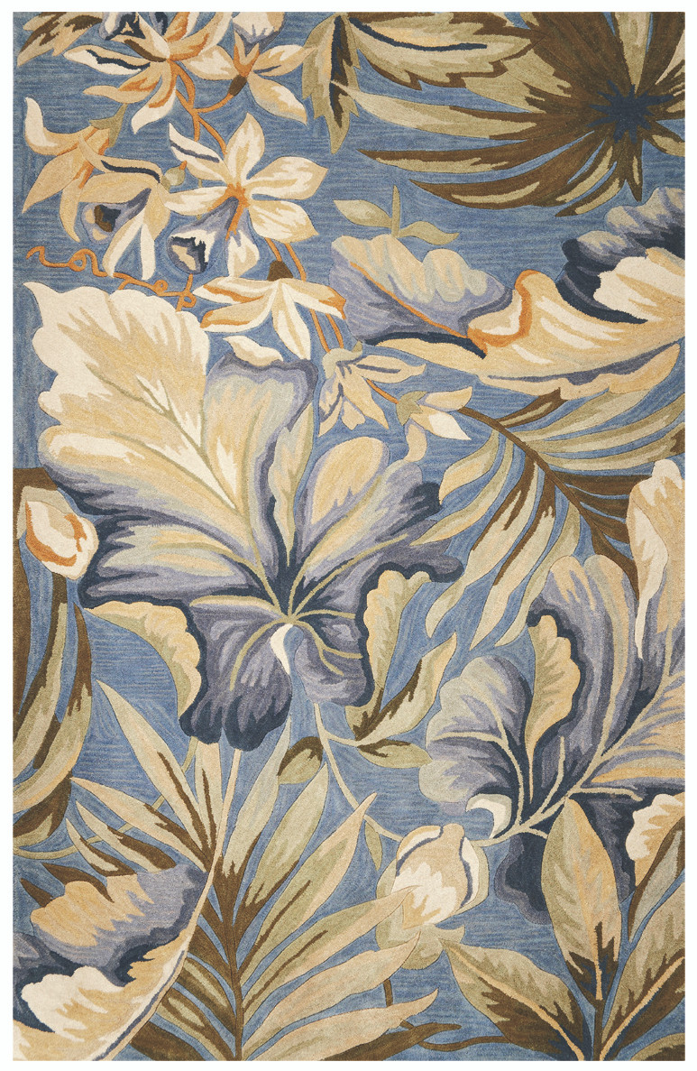 Beautiful Tropical Rugs with Palm and Floral Designs