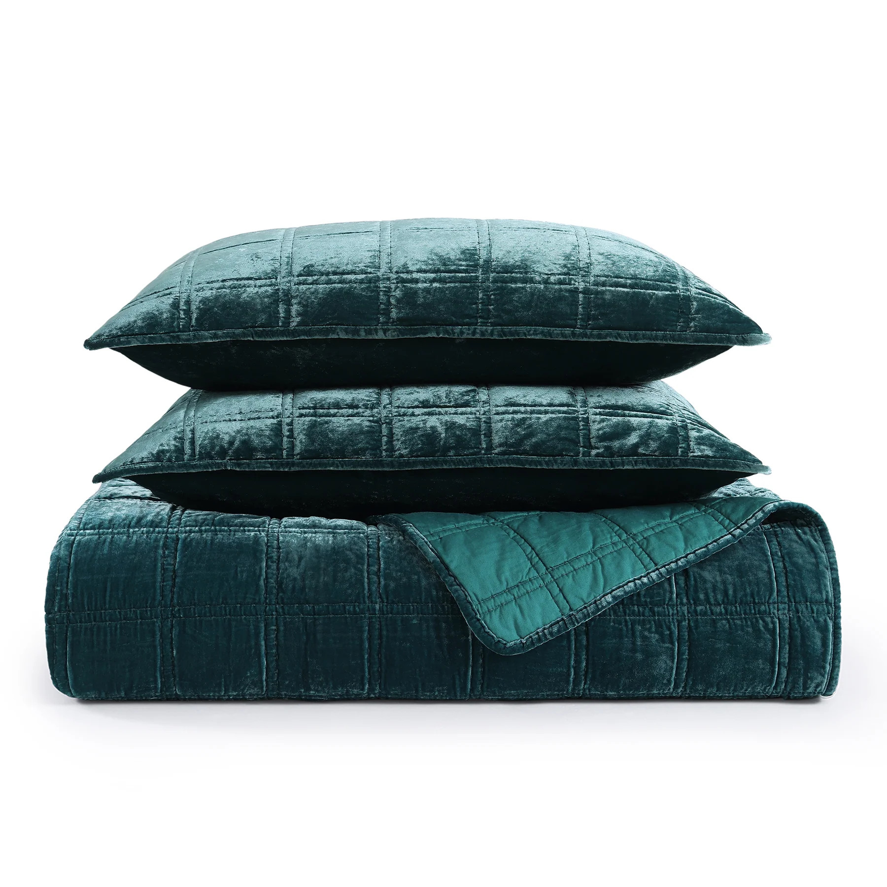 Teal Blue Stella Sumptuous Velvet Throw Blanket