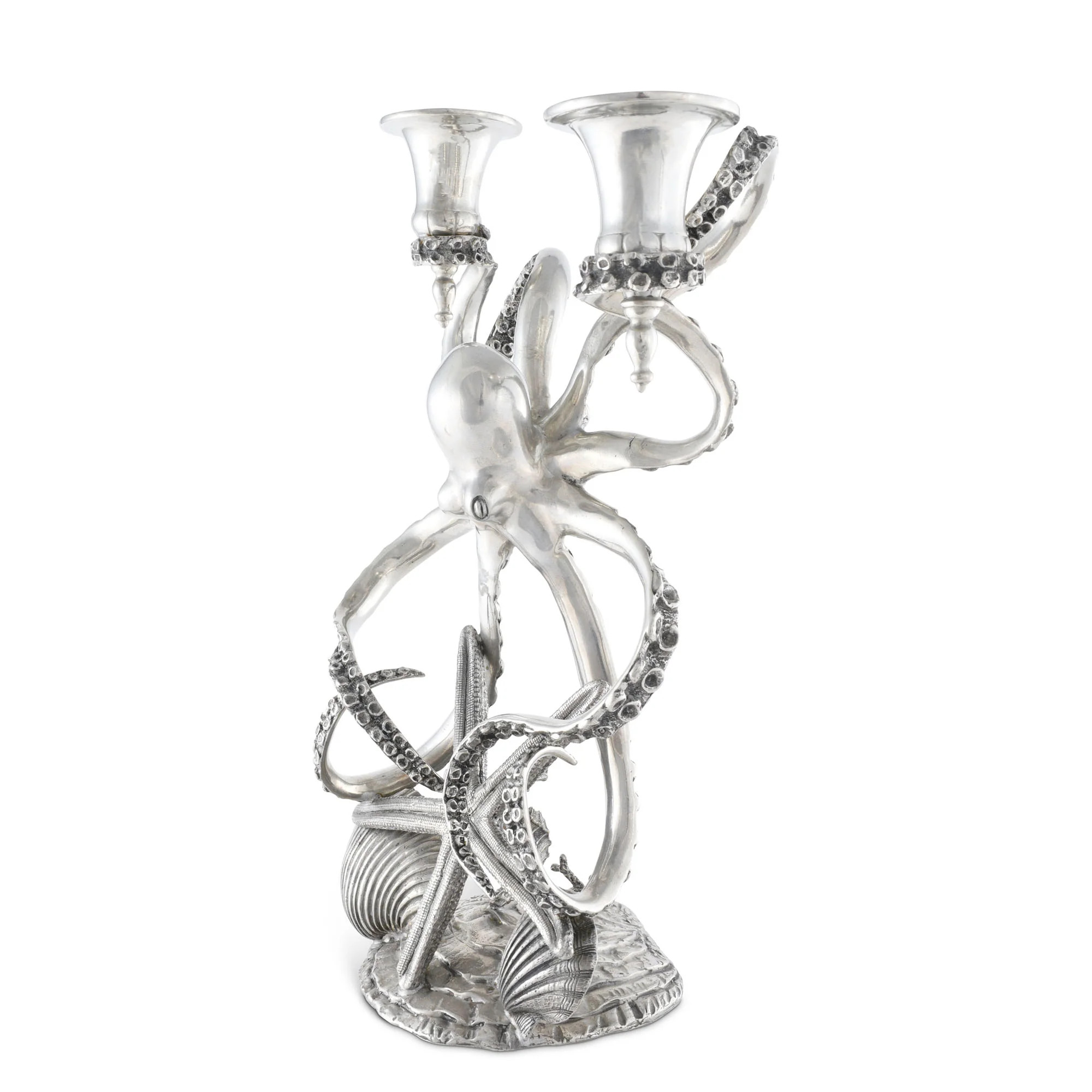 Octopus Pewter Stemmed Cocktail Glass | Caron's Beach House