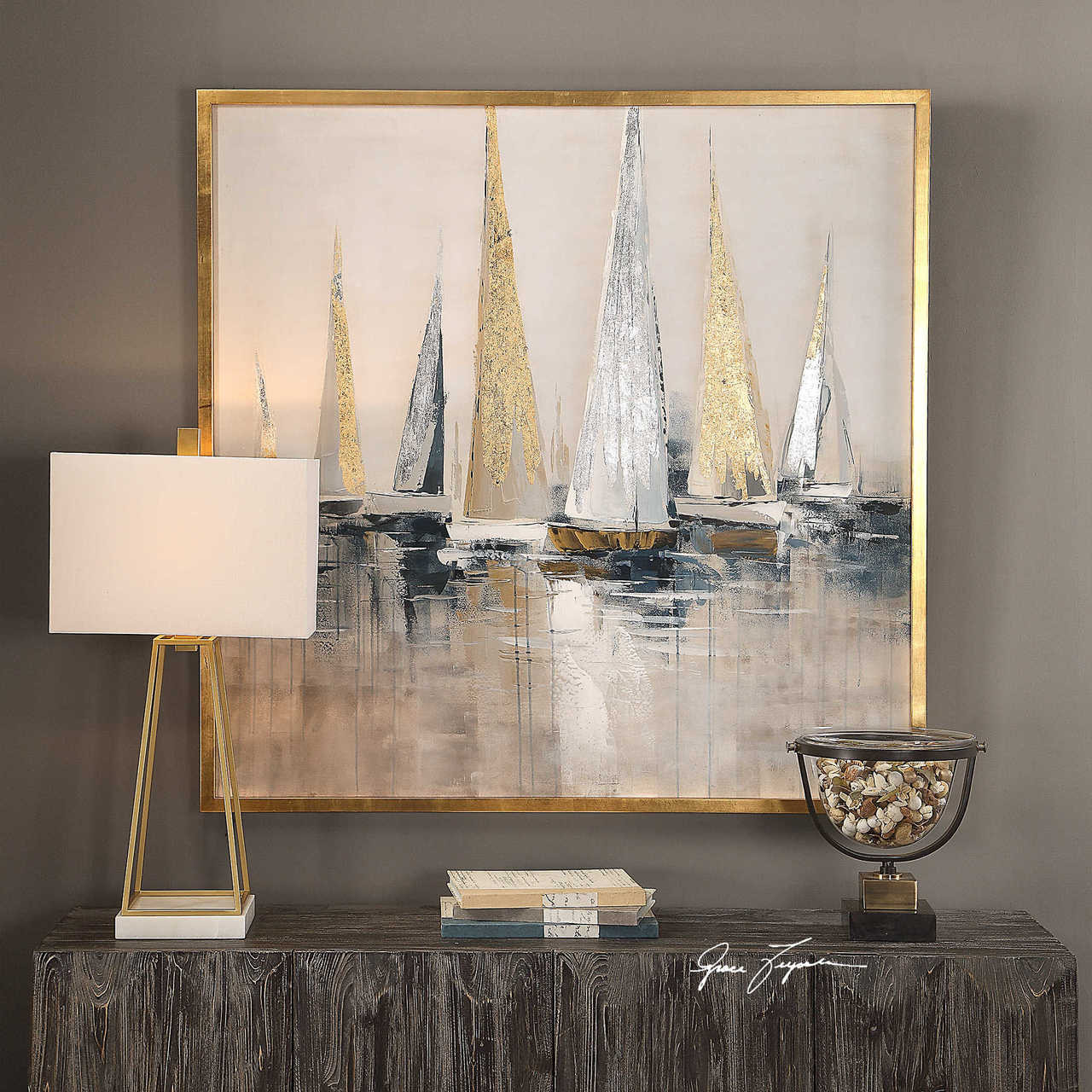 Regatta Sail Canvas Art | Caron's Beach House