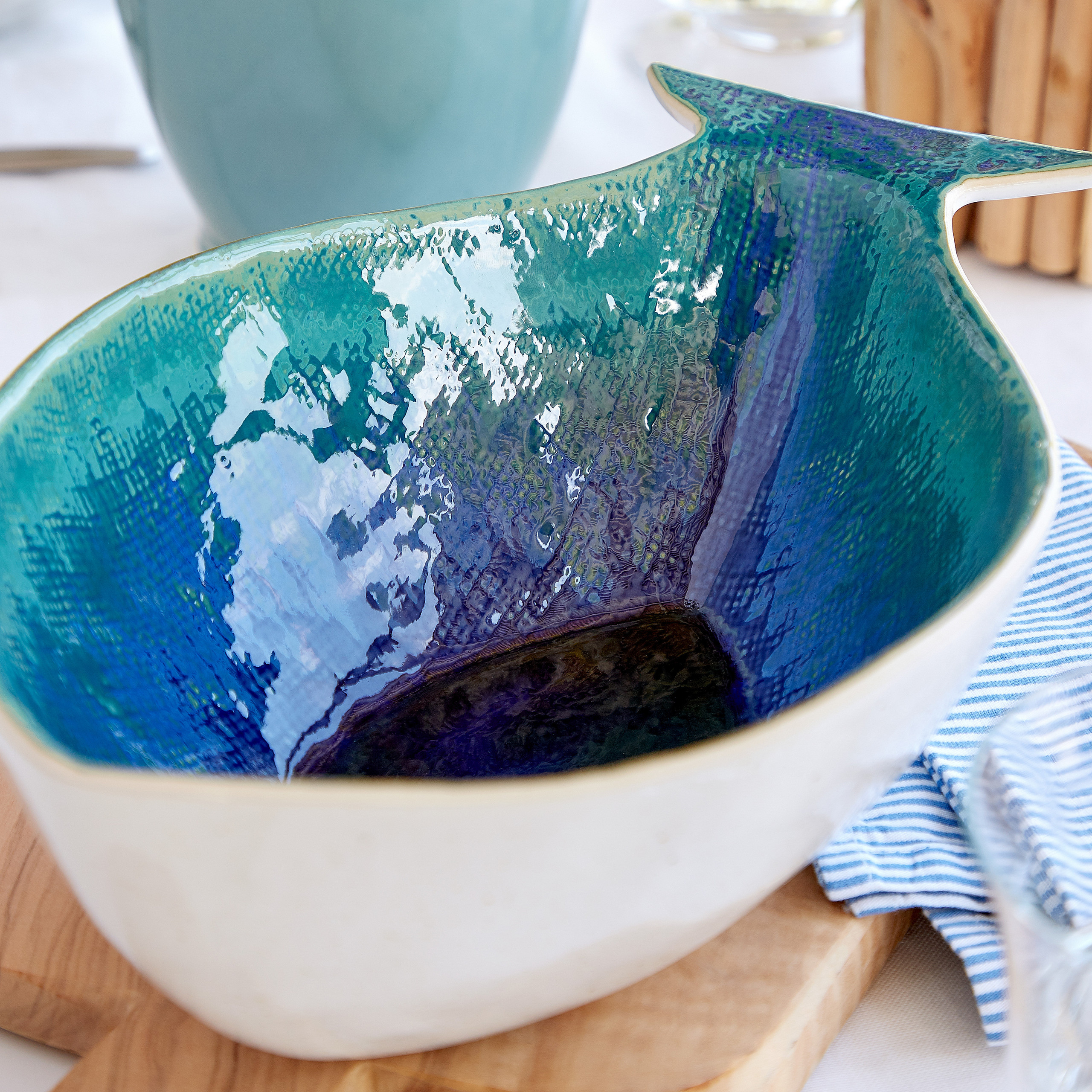 Atlantic Sea Dori Fish Shaped Serving Bowl | Caron's Beach House