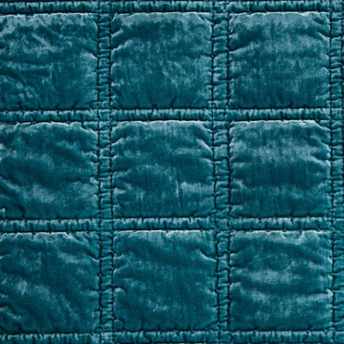 Teal Blue Stella Sumptuous Velvet Throw Blanket