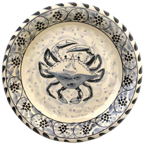 Crab Blue Plate Special Custom Beach Art | Caron's Beach House