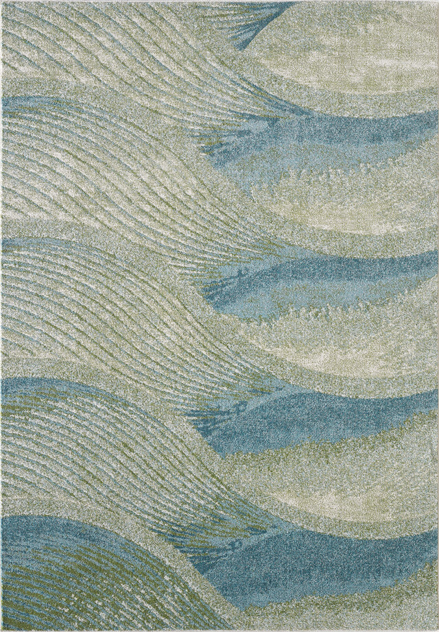 Ocean Lagoon Waves Area Rug | Caron's Beach House