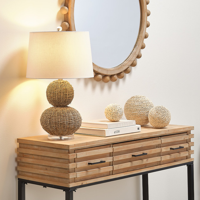 Calabria Seagrass Woven Coffee Table | Caron's Beach House