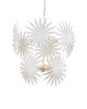 Bismarkia Palm Fronds Large White Chandelier | Caron's Beach House