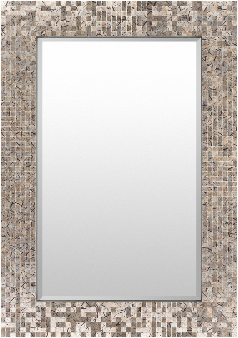 Large Capiz Shell Framed Mirror | Caron's Beach House