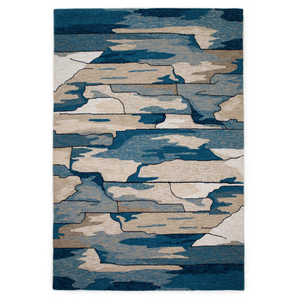 Coastal + Nautical Indoor Hand-Tufted Area Rugs at Caron's Beach House