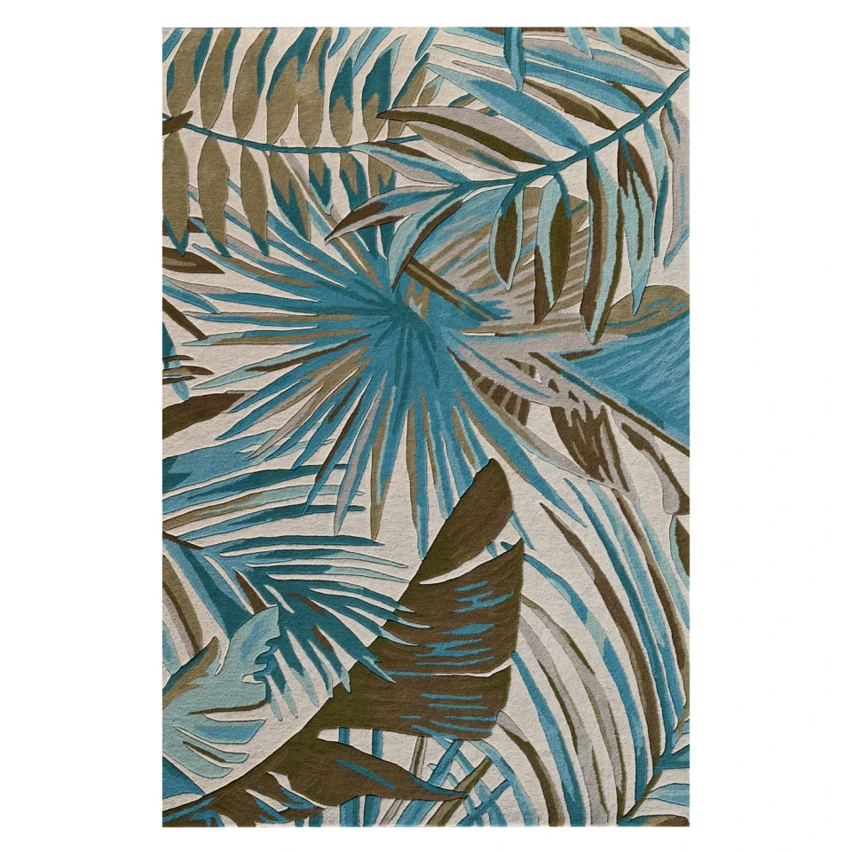 Beautiful Tropical Rugs with Palm and Floral Designs