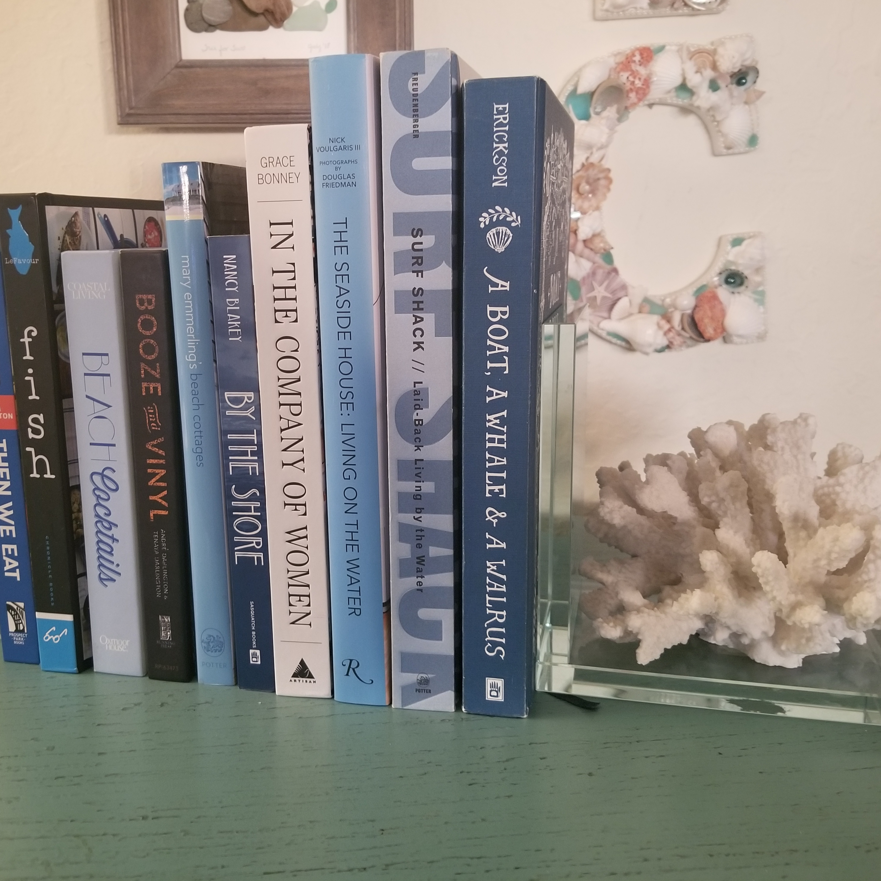 7 Ideas for Styling Your Beach Bookshelf - Caron's Beach House
