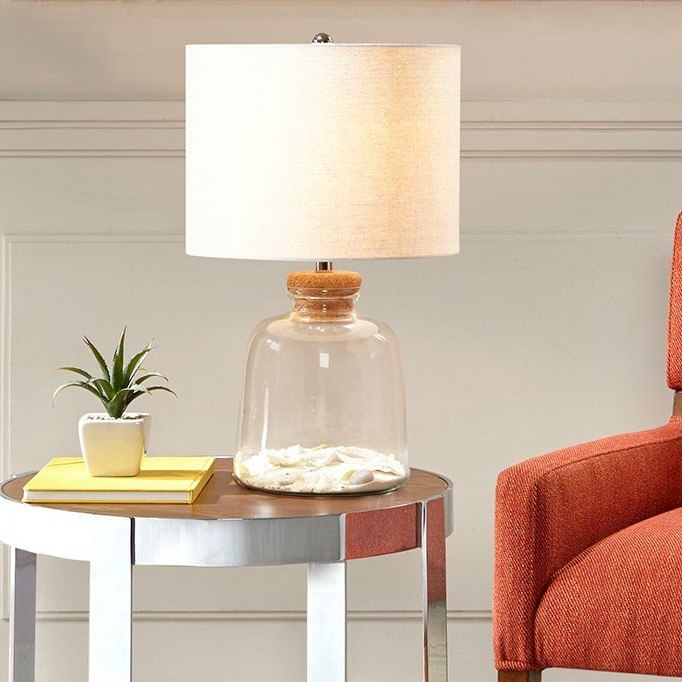 Sea Glass Collector? How About a Fillable Glass Lamp? - Caron's Beach House
