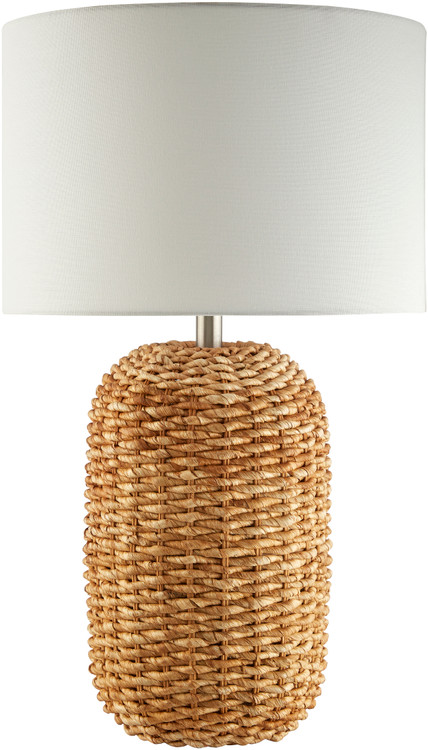 St. Pierre Woven Natural Rattan Lamp | Caron's Beach House