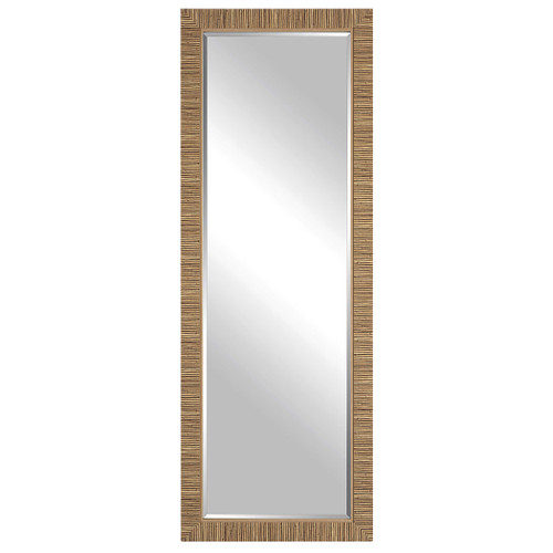 Surfside Beach Large Faux Rattan Rectangle Mirror | Caron's Beach House