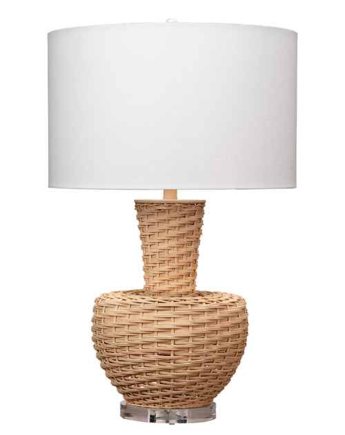 Portofino Basket Weave Table Lamp - Coastal Cottage Style