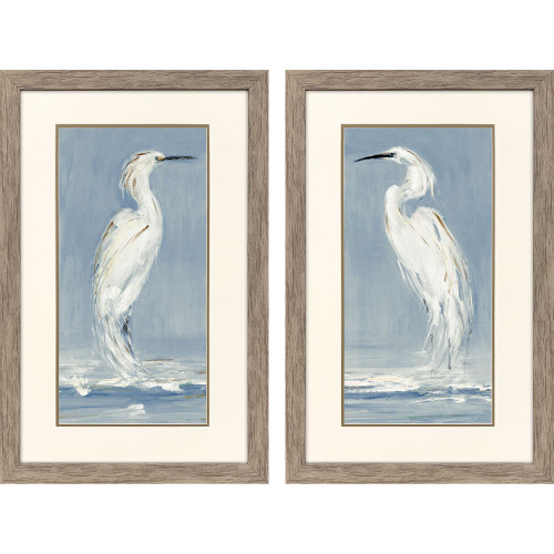 Stand Still Marsh Egret Duo Art Set – Serene Coastal Cottage Charm ...