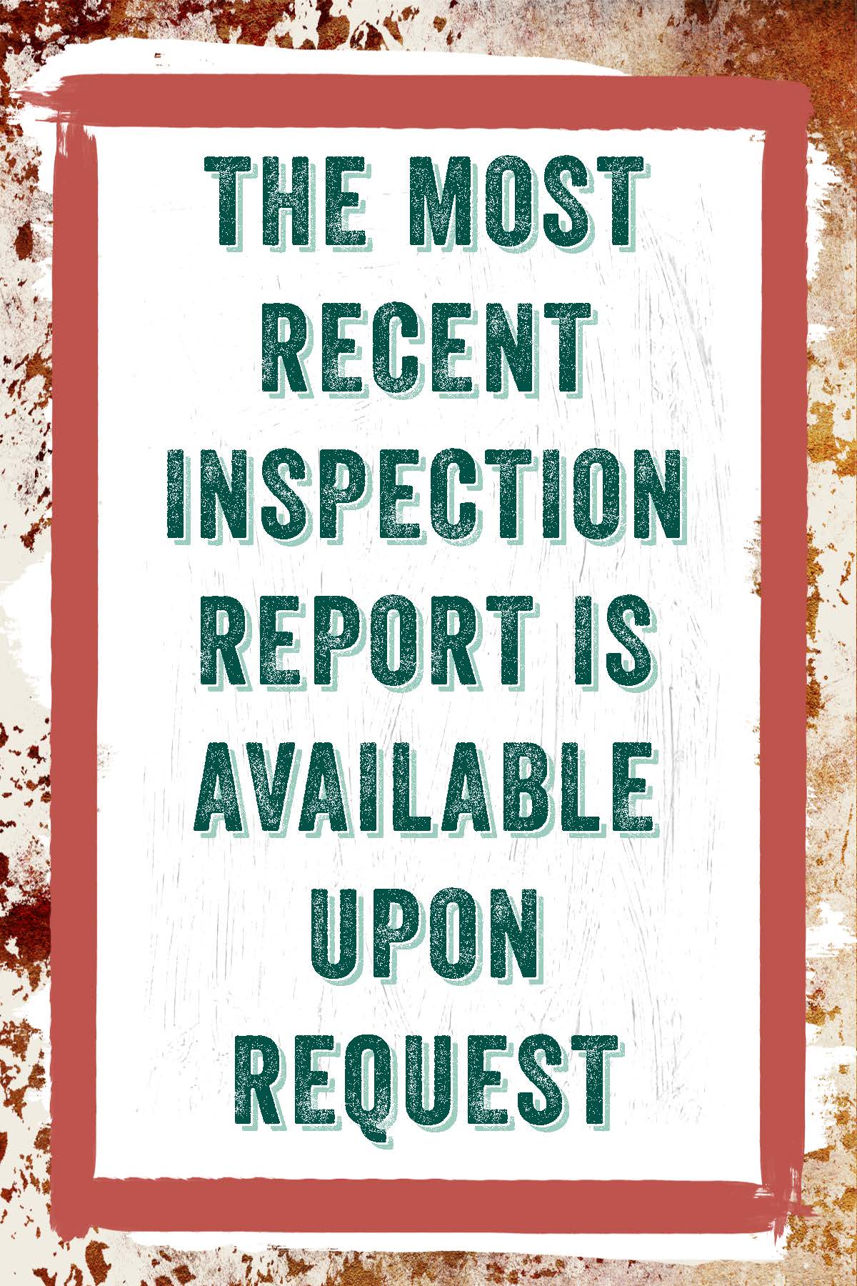 Latest Food Inspection