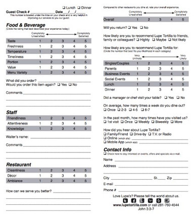 Comment Cards (2000)