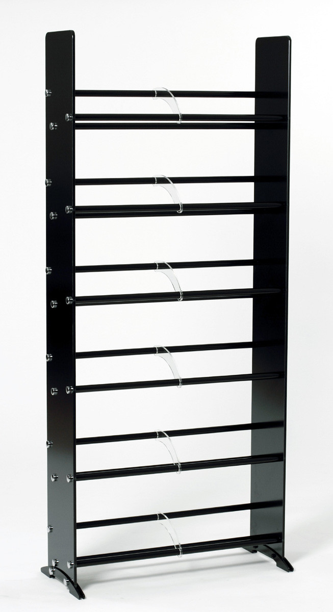 Black Glass Multimedia CD/DVD Rack for 336 CD 234 DVD TD319B