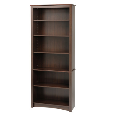 6-shelf Bookcase, Espresso