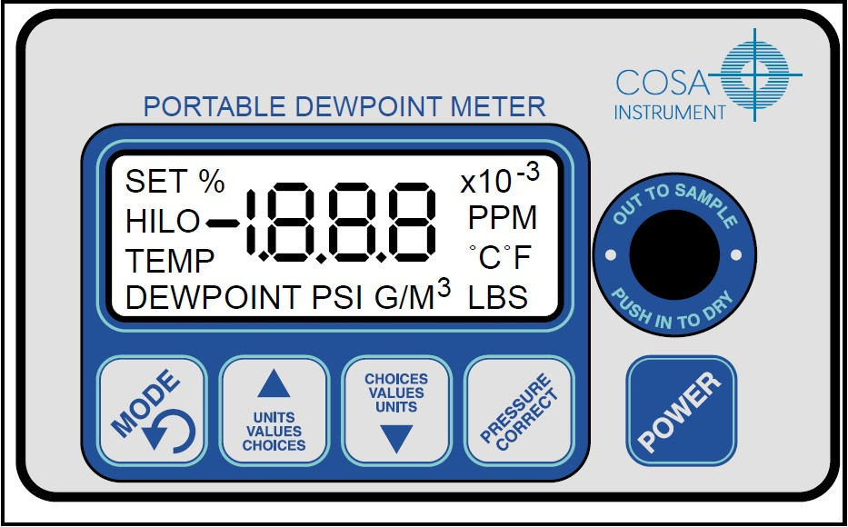 COSA Handheld Dew Point Meter XPDM Series | AVP, Inc.