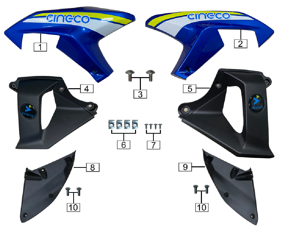 Stock Replacement Parts - RX1E Parts - Tank Body Panels - CSC Motorcycles