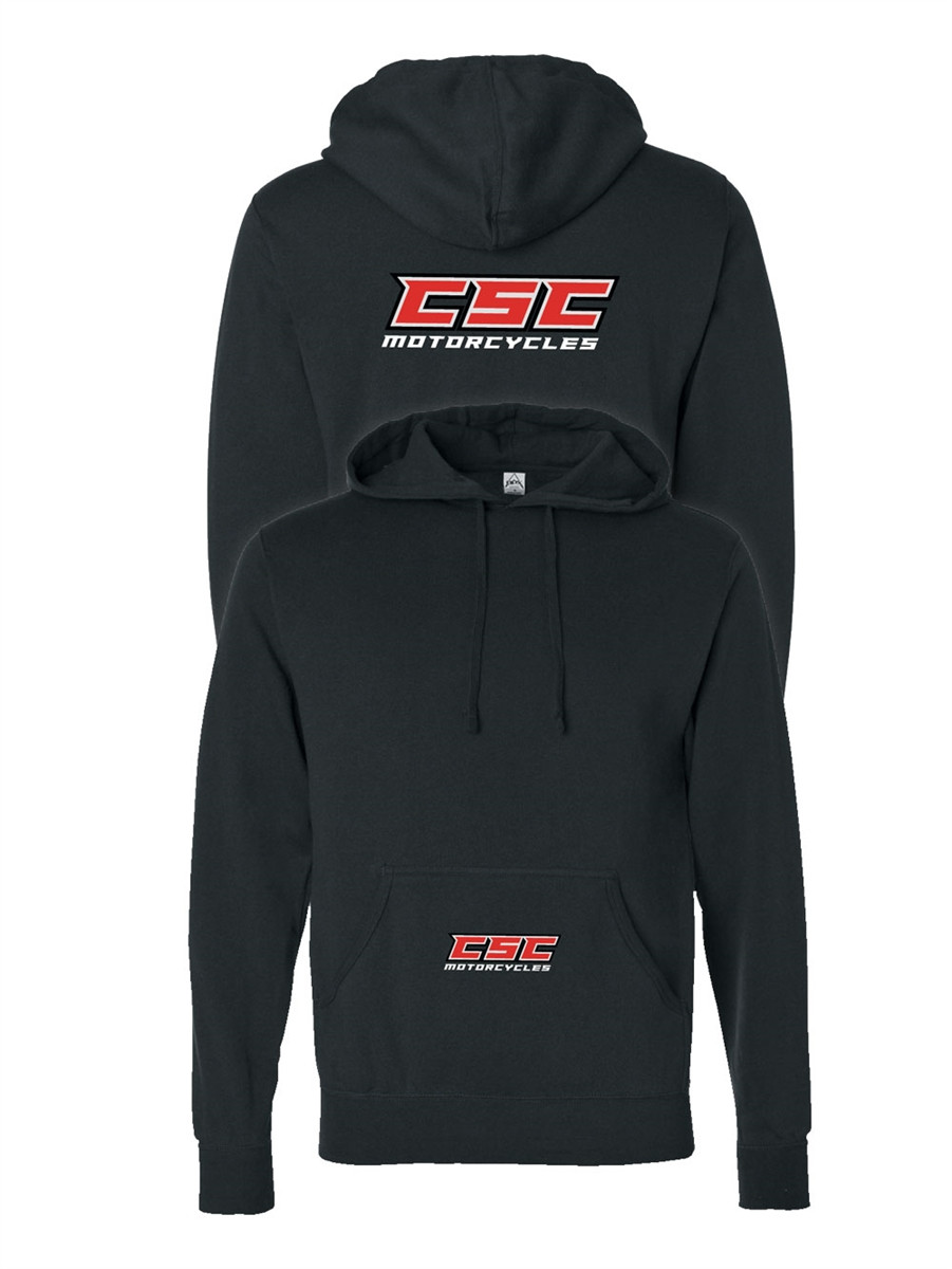 HOODIE, CSC LOGO, BLACK - CSC Motorcycles