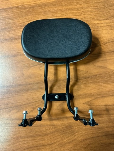 Rear backrest assembly/ with all hardware, Fits Monterey Electric Scooter