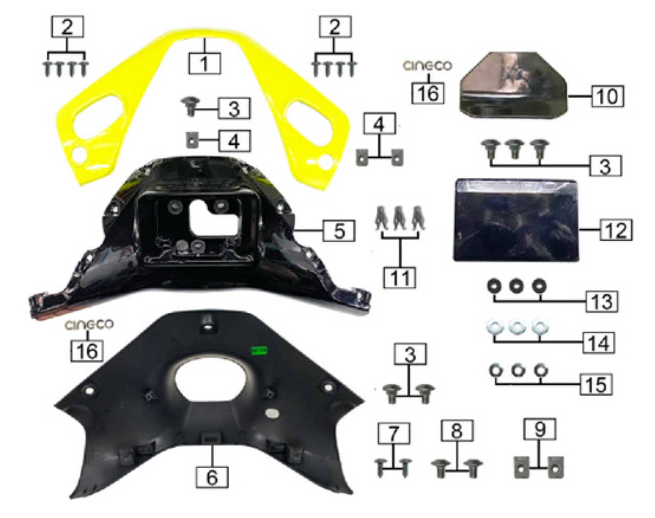 #11 - Clip fits ES5 Instrument Cluster - CSC Motorcycles
