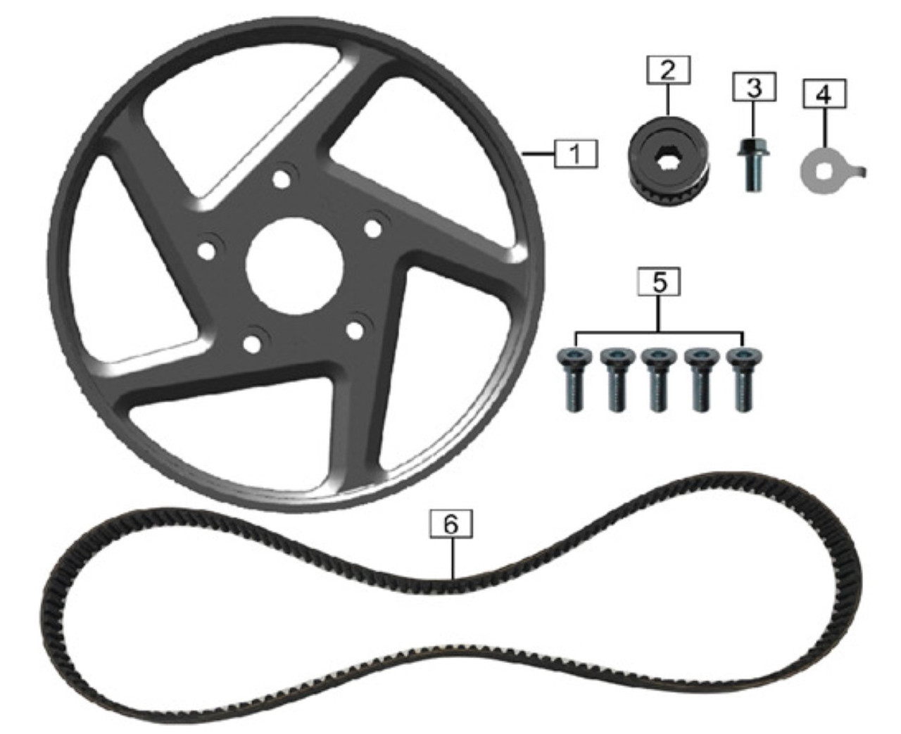 #4 - Washer ?8x?30x3 fits ES5 Belt Drive - CSC Motorcycles