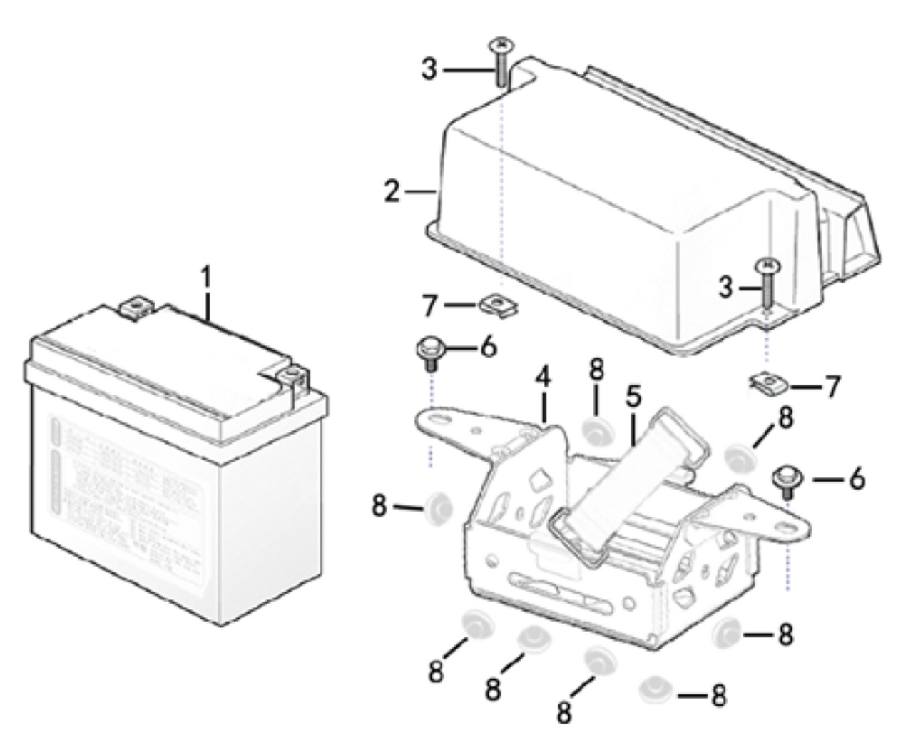 #1 - Battery12V for E-RT3 12V Battery - CSC Motorcycles