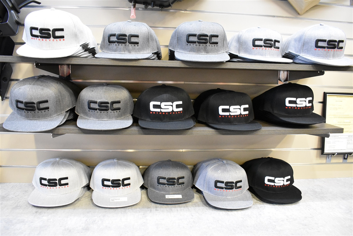 Hat, Dark Gray, Black Logo with Red Letters - CSC Motorcycles - Apparel
