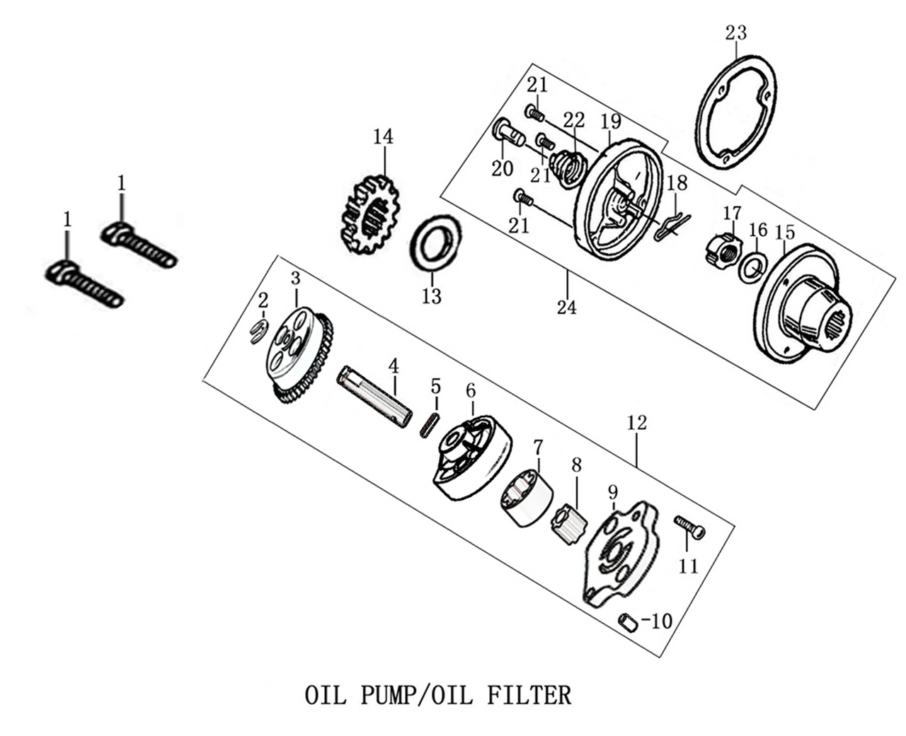 Oil Pump Pin for CG250 - CSC Motorcycles