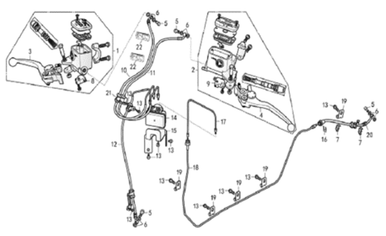 #9 - Switch Assembly, Rear Stop for E-RT3 Braking System - CSC Motorcycles
