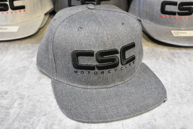 Hat, Dark Gray, Black Logo with Red Letters - CSC Motorcycles - Apparel