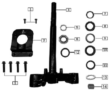Steering column assembly - CSC Motorcycles