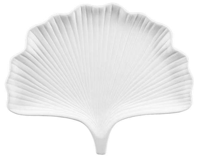 Ginkgo Leaf Server | Ceramic Arts Canada