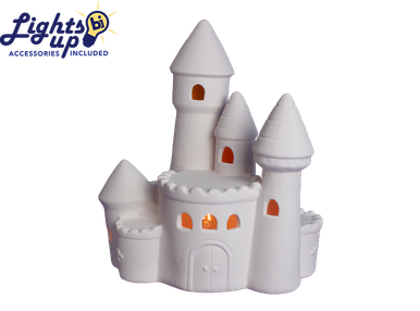 Lighted Magic Castle/1| Ceramic Arts Canada