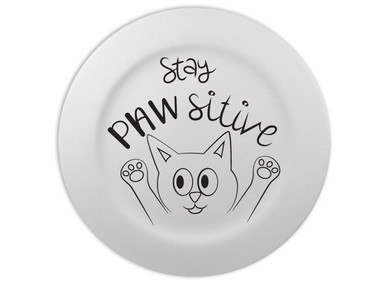 Pawsitive Kitty Plate/6| Ceramic Arts Canada